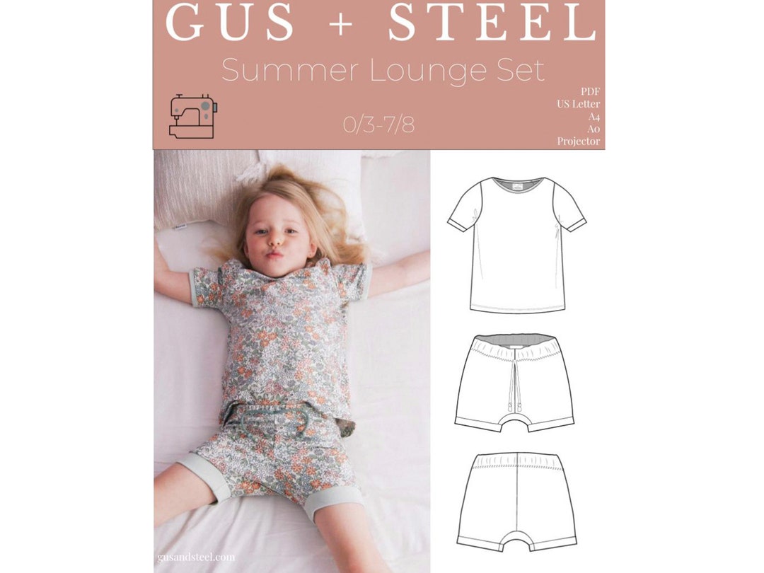 Summer Lounge Set Pajama PDF Sewing Pattern - Pattern #112 - Etsy