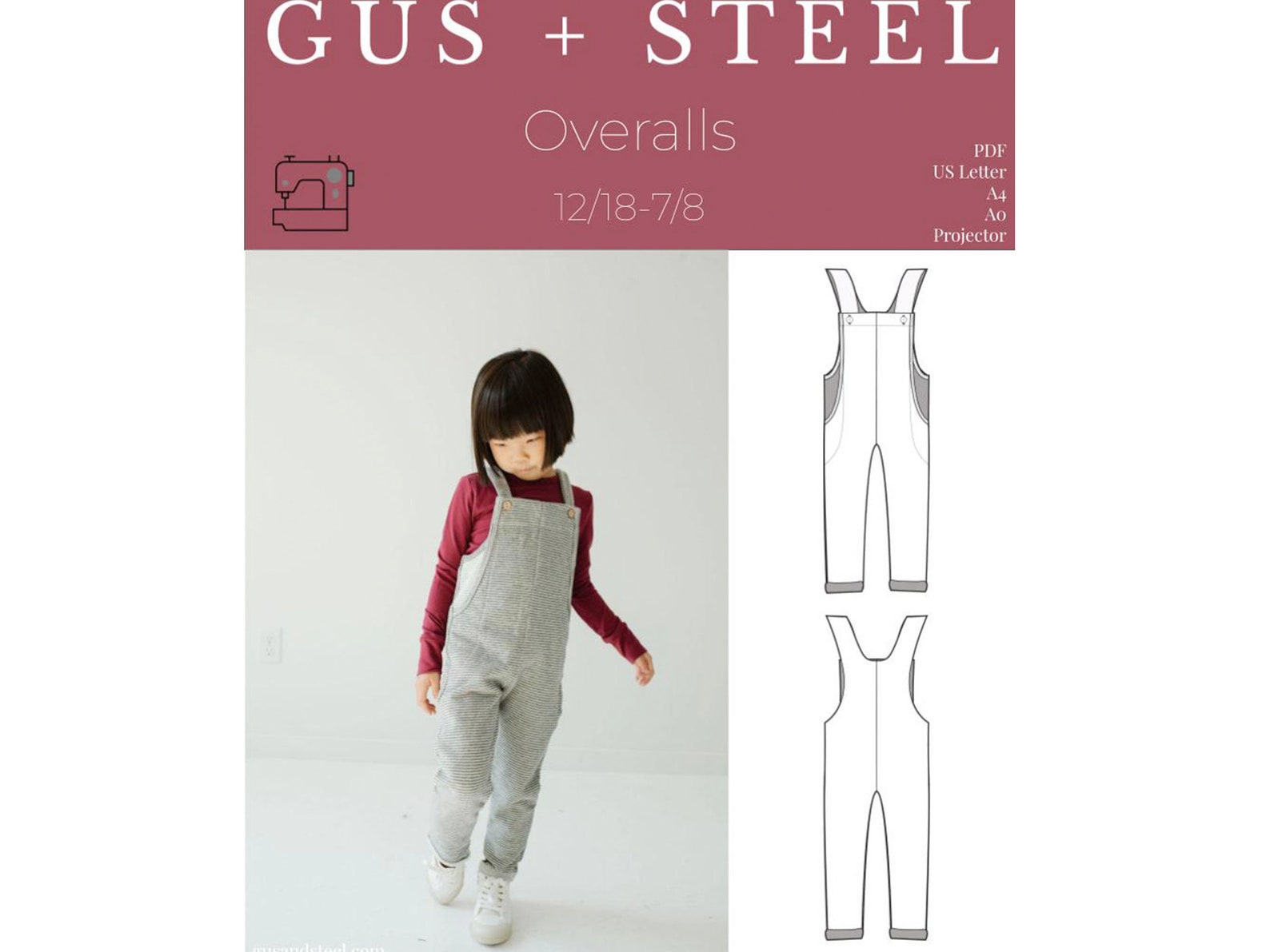 Kids Overalls PDF Sewing Pattern Pattern 120 - Etsy