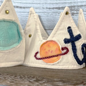 Handcrafted Outer Space Birthday Crown for Kids: Galaxy Celebration ...