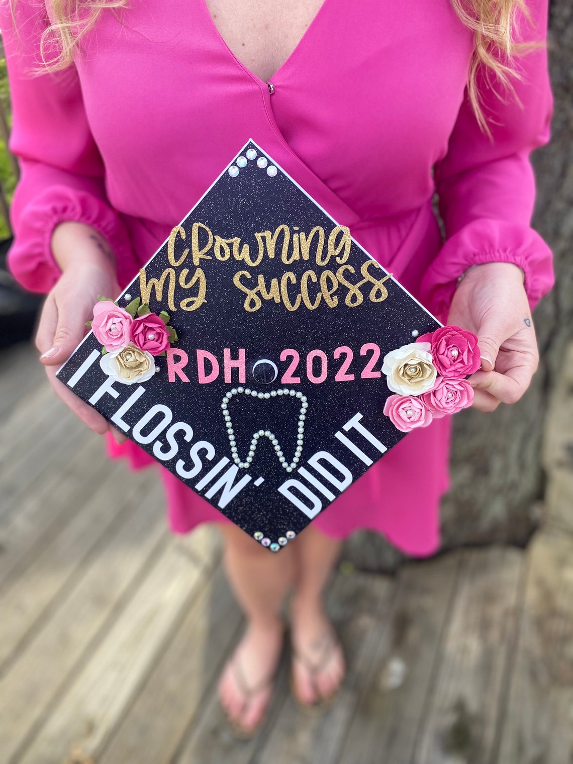 Glitter Graduation Cap Topper Base ONLY DIY Glitter - Etsy