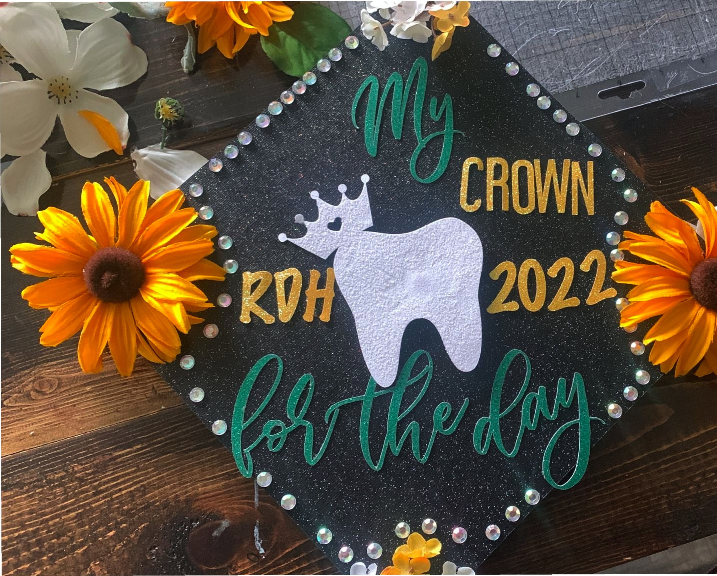Glitter Graduation Cap Topper Base ONLY DIY Glitter - Etsy