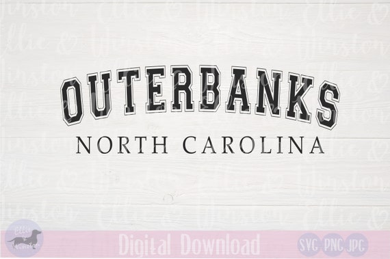 Outer Banks North Carolina SVG PNG Outer Banks SVG Outer - Etsy