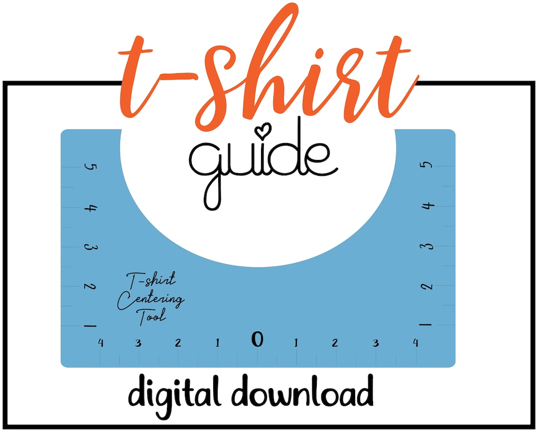 T Shirt Centering Guide SVG T Shirt Guide Template Shirt E-Z Align PNG ...