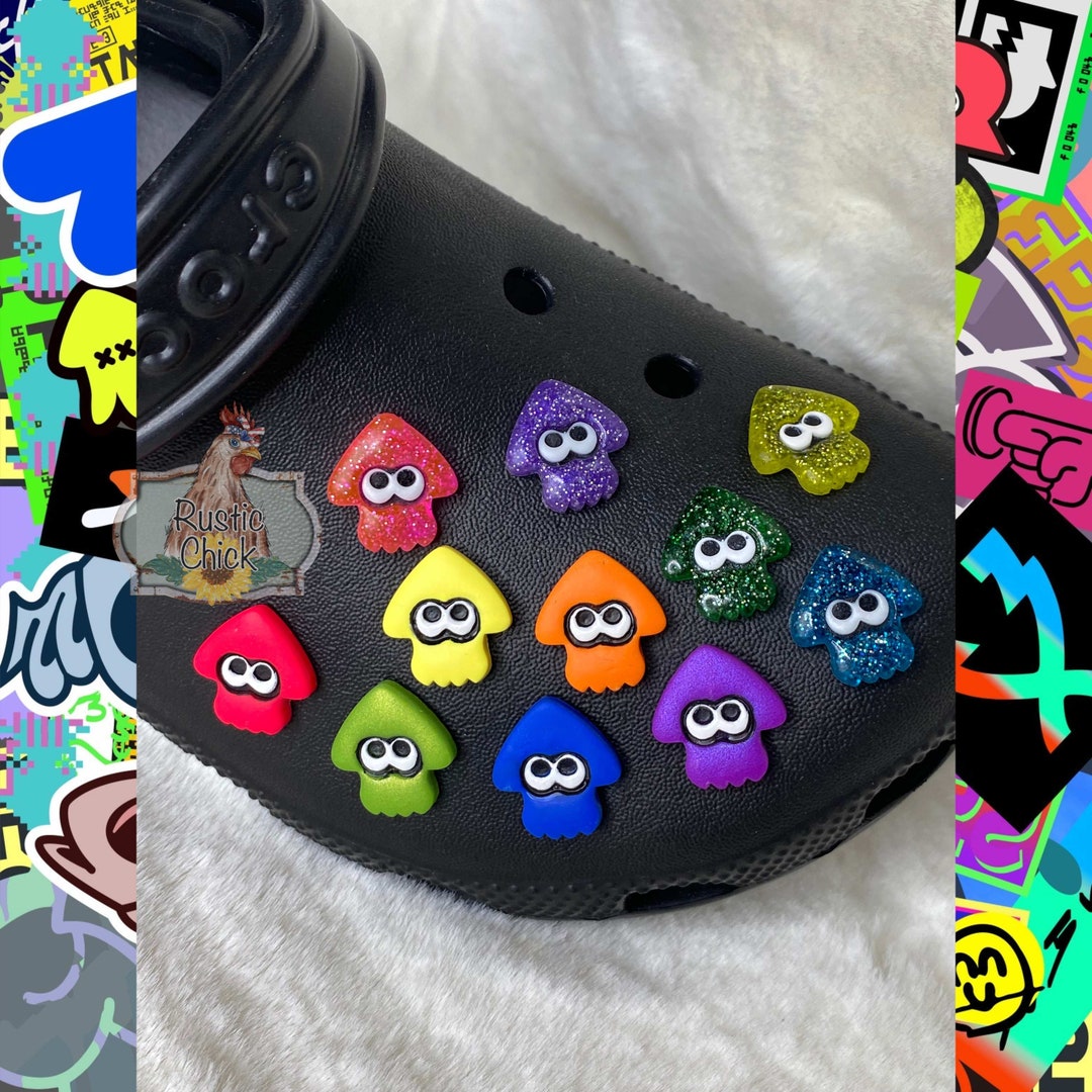 Splatoon Squid Inkling Shoe Clog Charm - Etsy