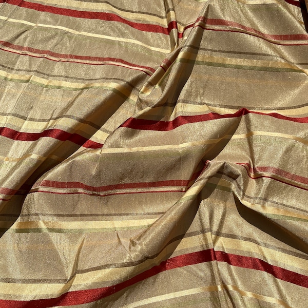 Stripe Silk Fabric - Etsy