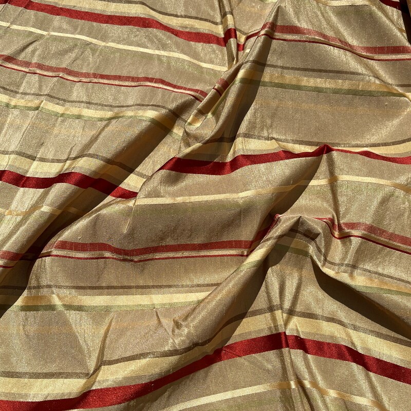 Stripe Silk Fabric - Etsy