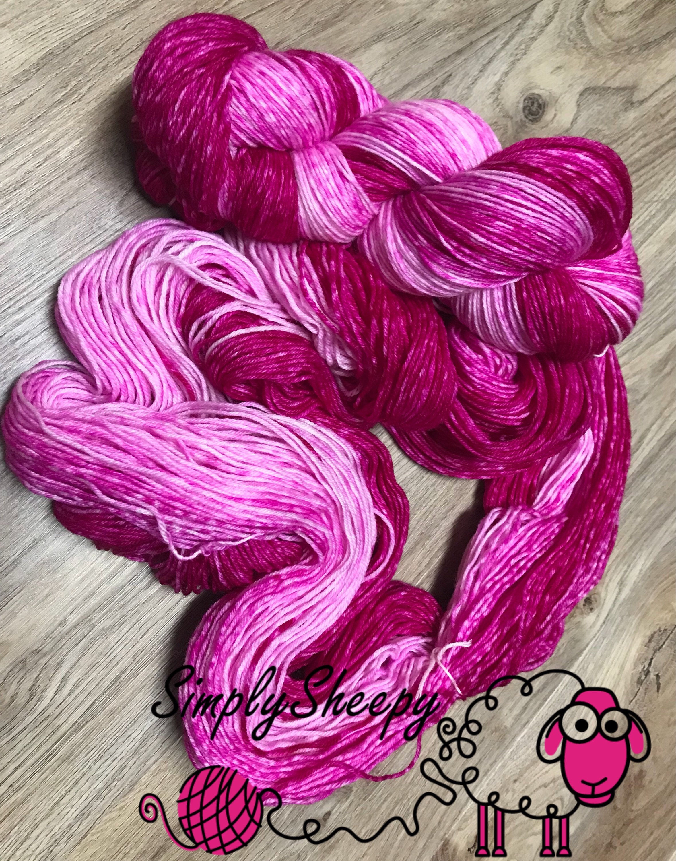 Pink Party Hand Dyed Yarn - Etsy