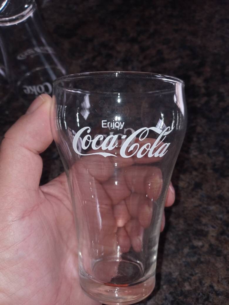 1970s and 1980s Restaurant Style Coca- Cola Glasses. Set of 6 - Etsy