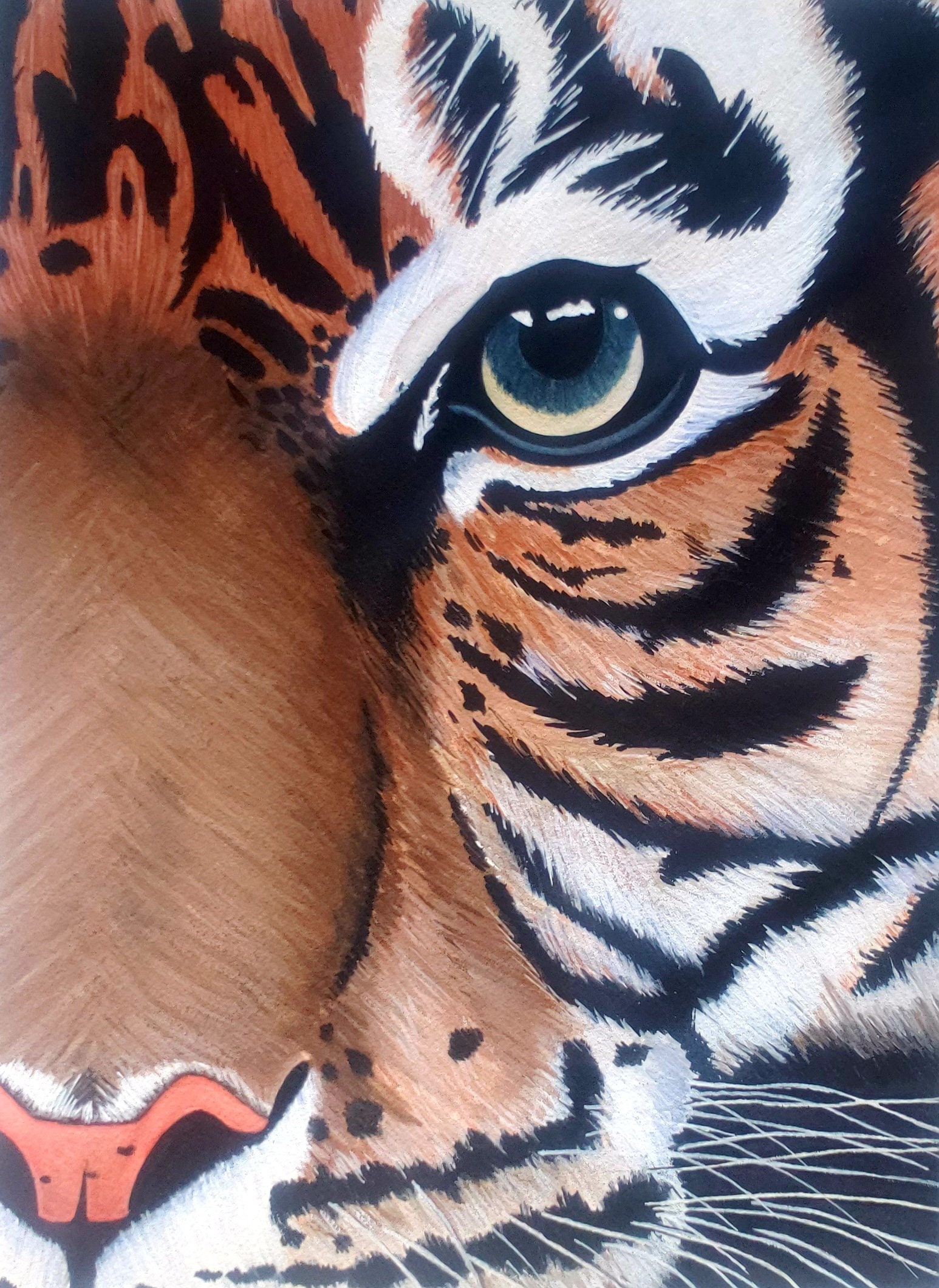 Watercolor Tiger Eye