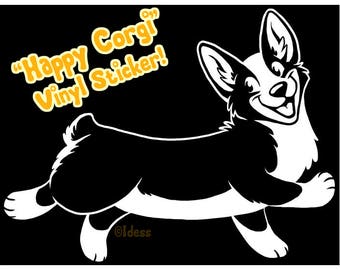 Keep Calm and Corgi on Vinyl Car Window Stickercorgi Decal - Etsy