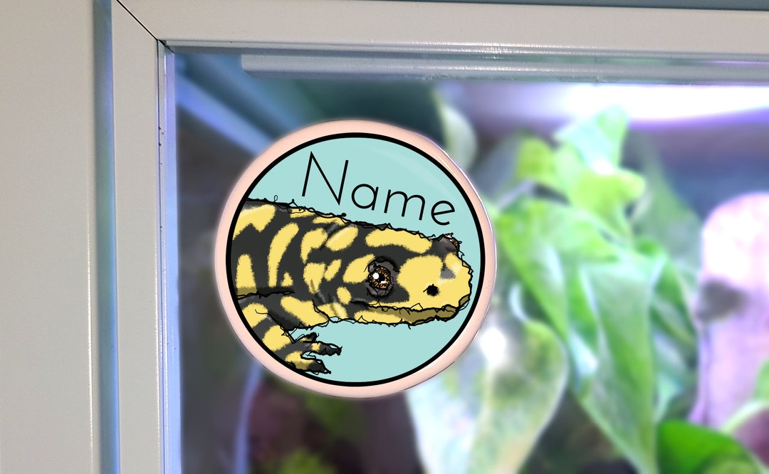 Enclosure Name Plate Ceramic - Tiger Salamander - Etsy