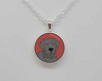 Black Lab Necklace - Etsy