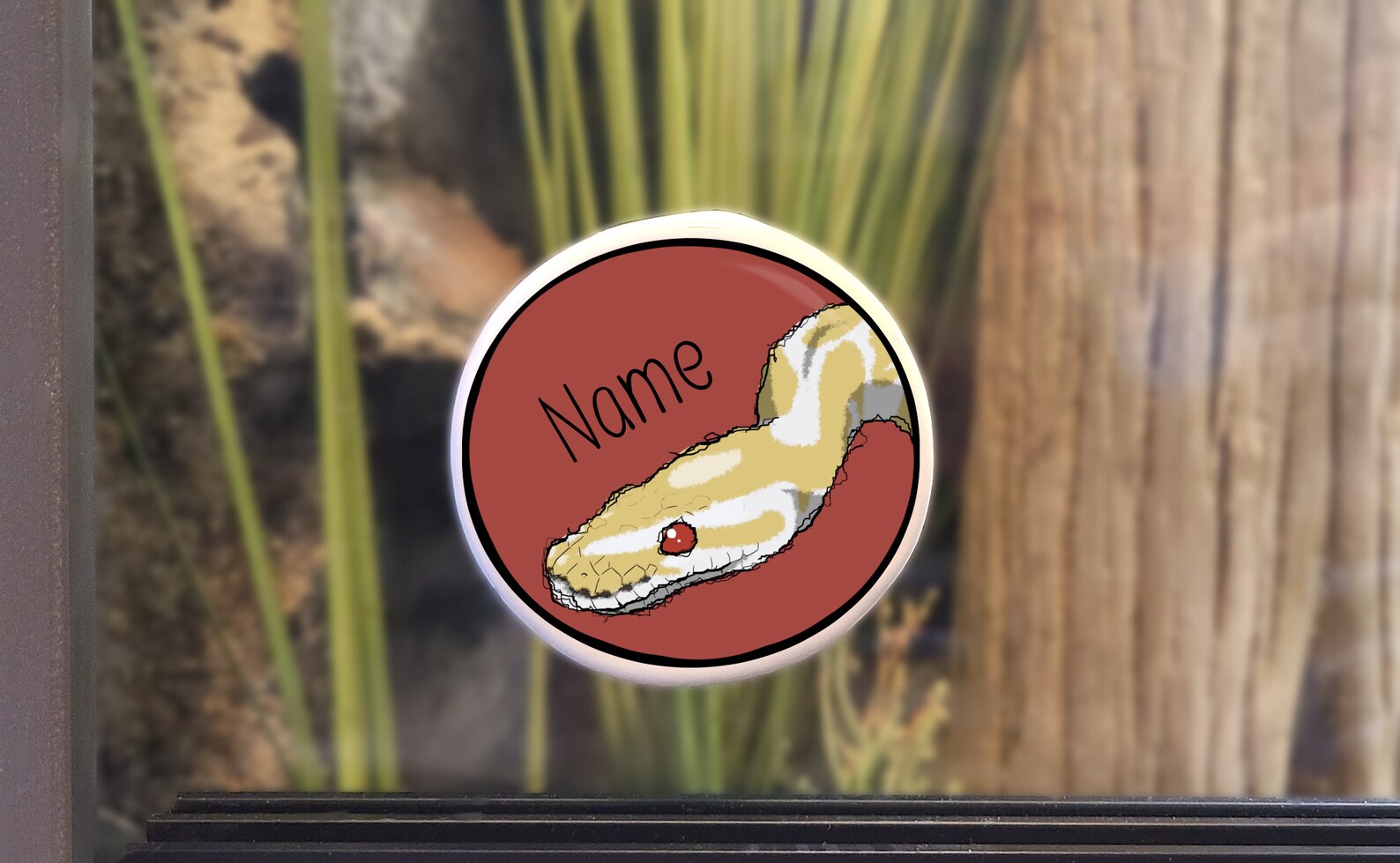 Enclosure Name Plate Ceramic Ball Python - Etsy