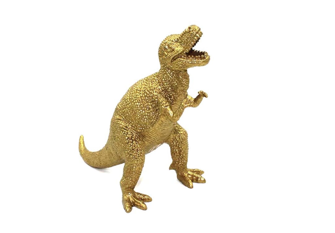 Gold T-rex: Glam Dino Party Centerpiece - Etsy