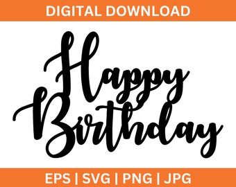 Happy Birthday Mom Instant Download, Mom Hearts Script Cut File ...