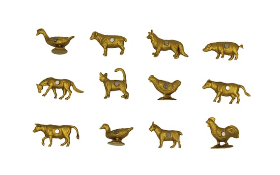Small Gold Farm Animal Magnets Fridge Magnets Party Favors | Etsy