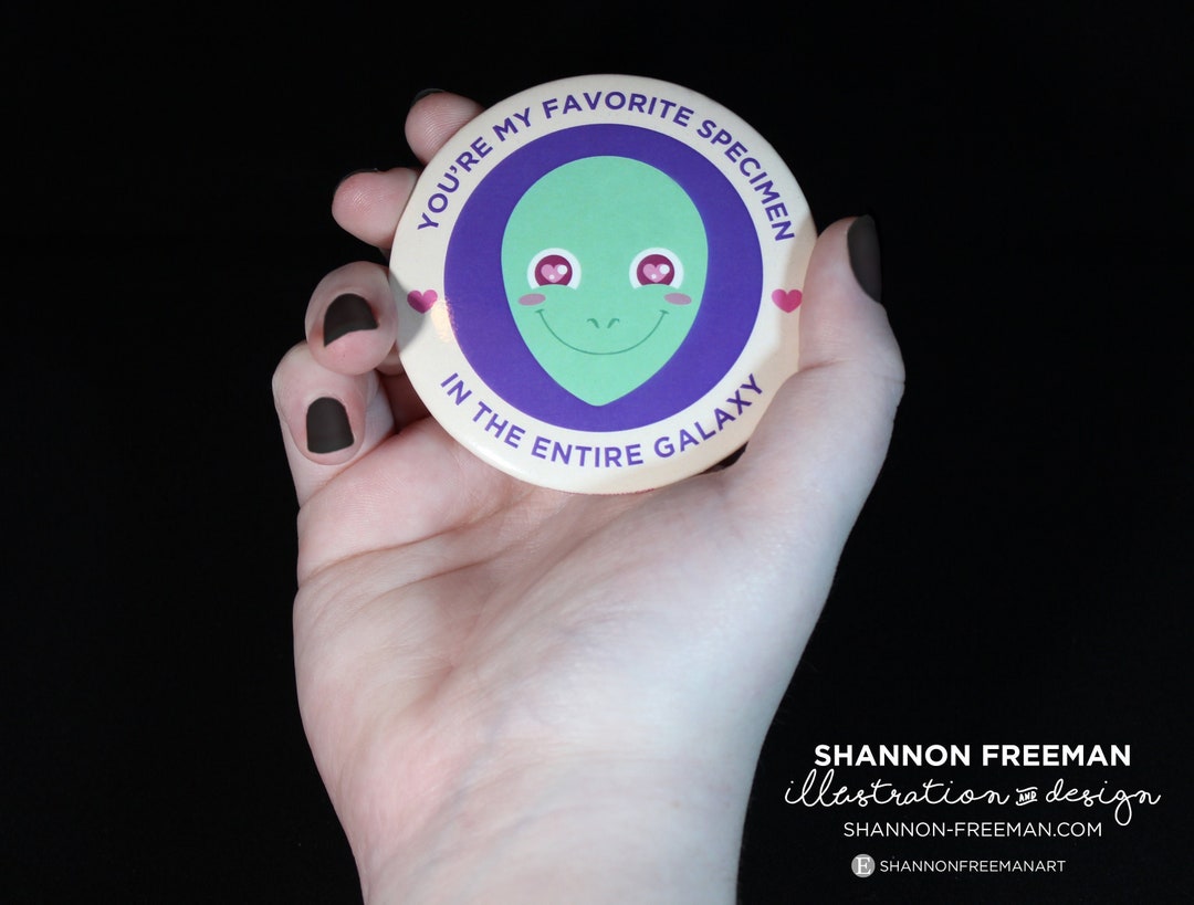 3" Alien Compact Mirror - Etsy