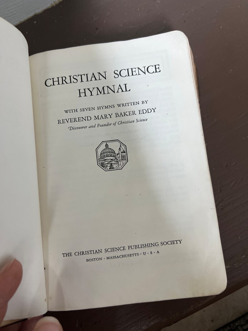 Vintage 1930’s Christian Science Hymnal Leather Bible RARE Book - Etsy