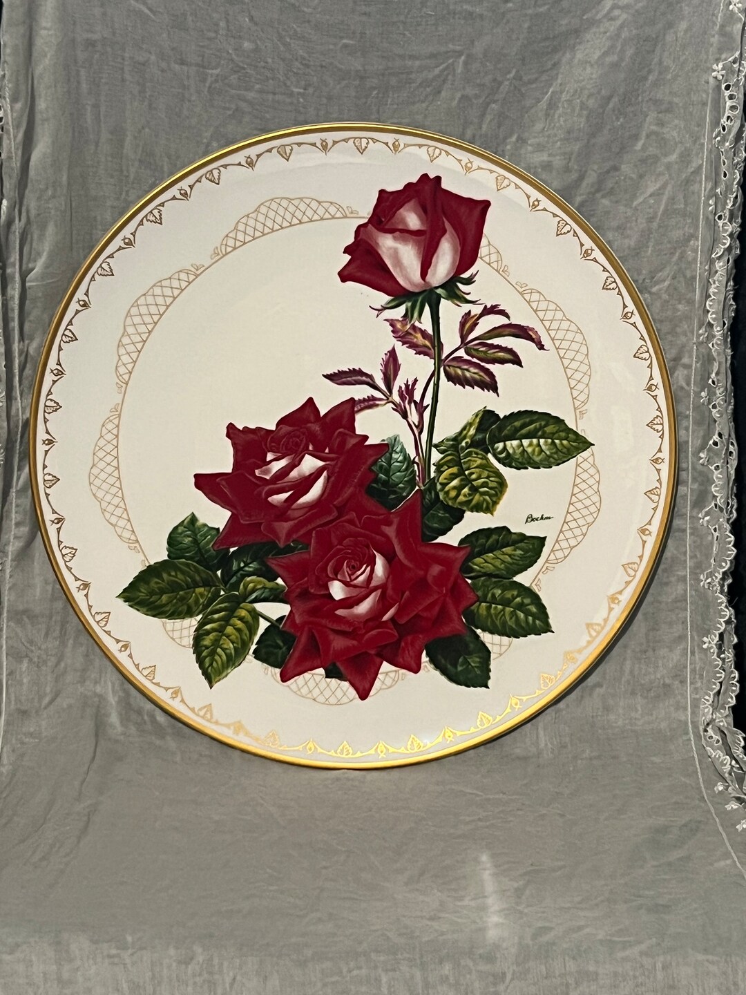 Edward Marshall Boehm Roses of Excellence “the Love Rose” - Etsy