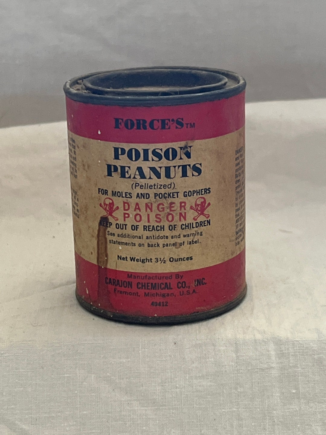 3x3 Forces Poison Peanuts Vintage Tin - Etsy