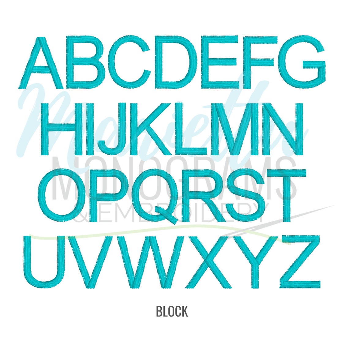 Marietta Monograms Embroidery Font Choices Stacked Monograms | Etsy