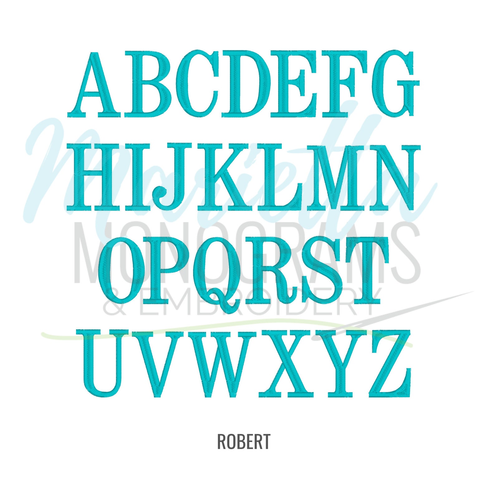 Marietta Monograms Embroidery Font Choices Stacked Monograms | Etsy