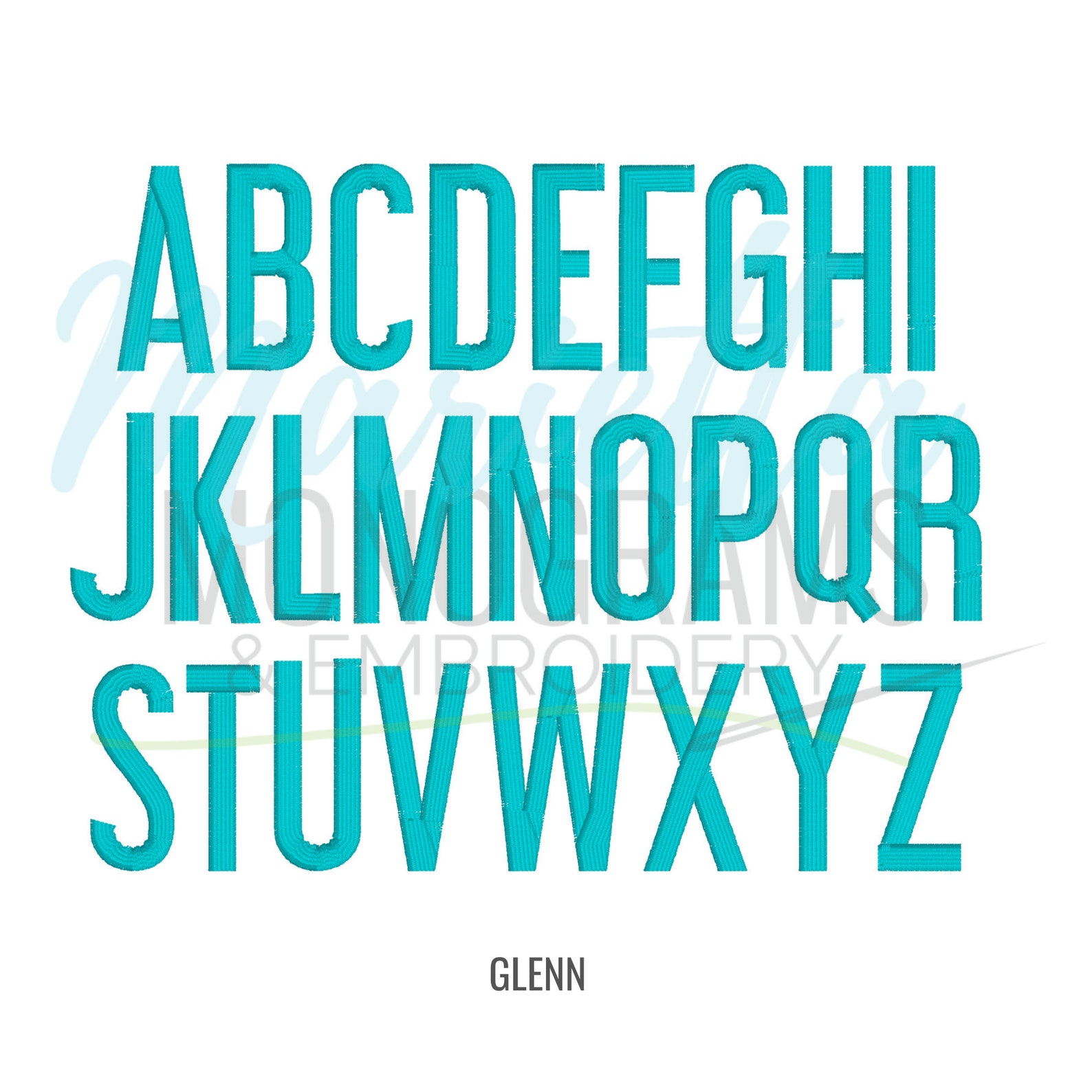 Marietta Monograms Embroidery Font Choices Stacked Monograms | Etsy