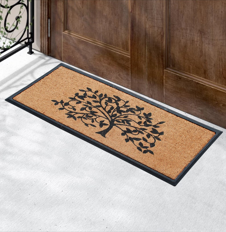 A1HC Natural Coir and Rubber Large Door Mat 18x48thick - Etsy