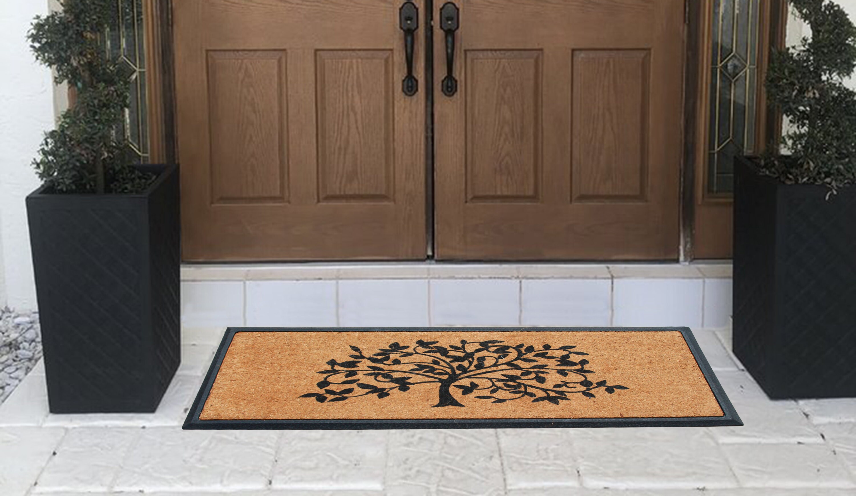 A1HC Natural Coir and Rubber Large Door Mat 18x48thick - Etsy