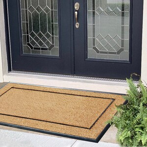 A1HC Natural Coir & Rubber Extra Large Door Mat 30x60 Thick Durable ...