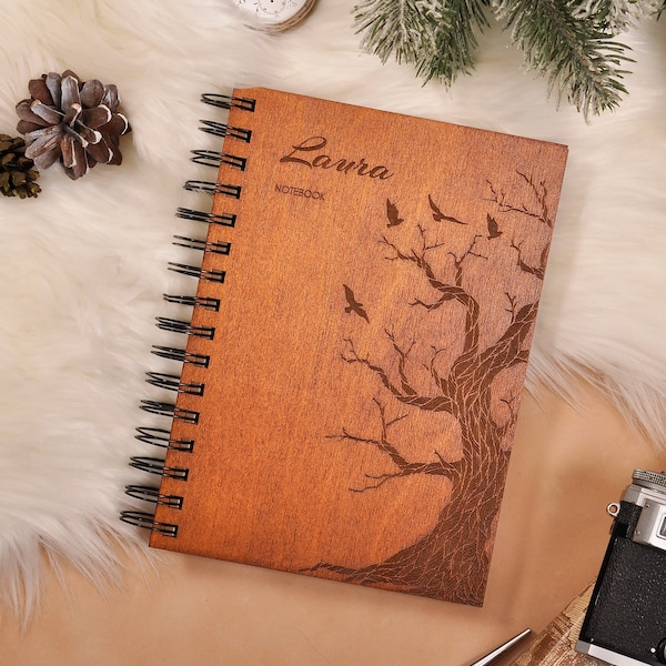 Wood Notebook - Etsy