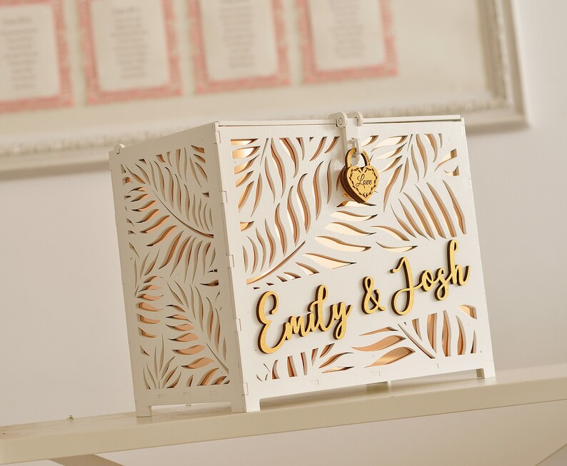 Wedding Card Box With Slot - Etsy