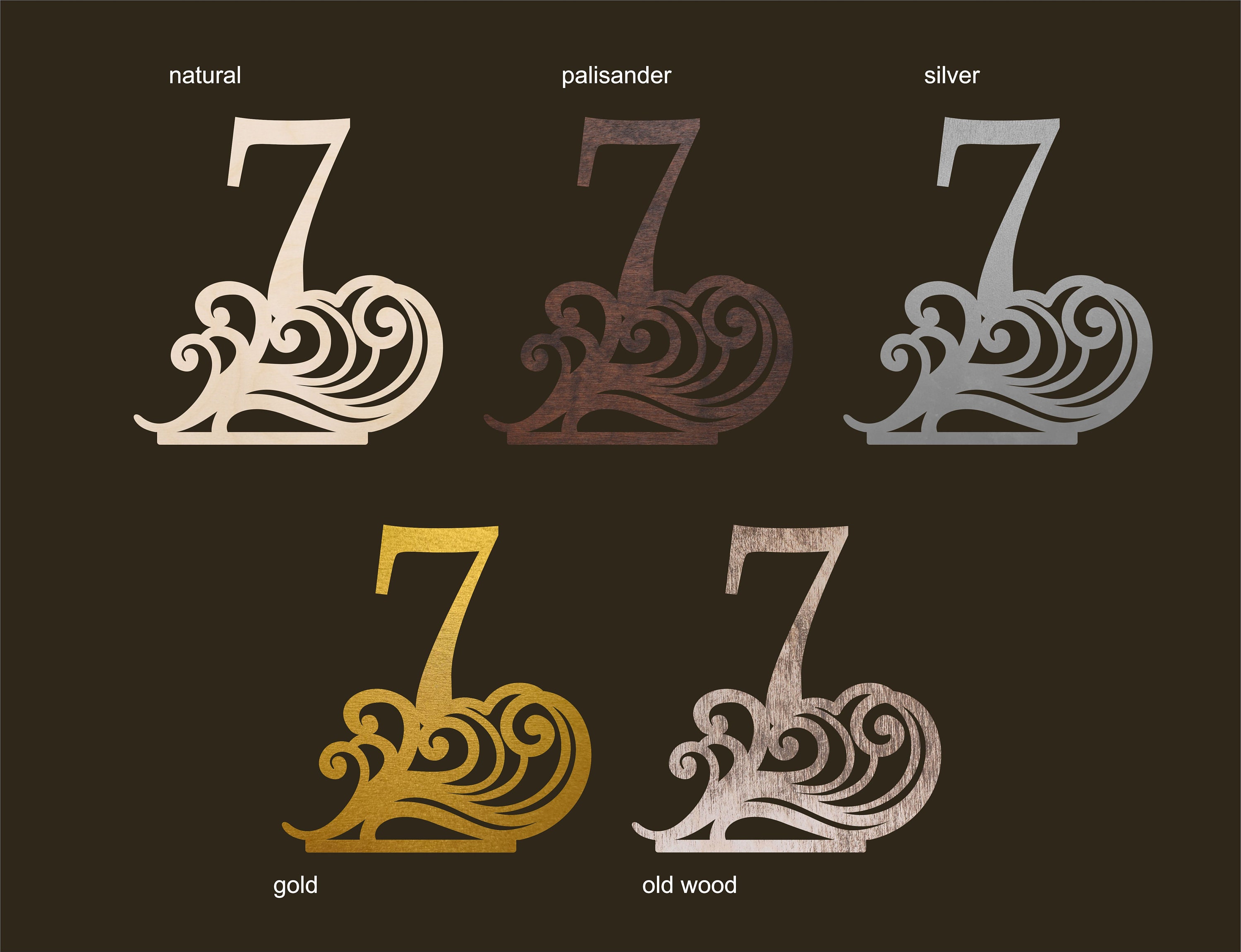 Wooden Table Numbers. Laser Cut Numbers. Wooden Numbers. Restaurant ...