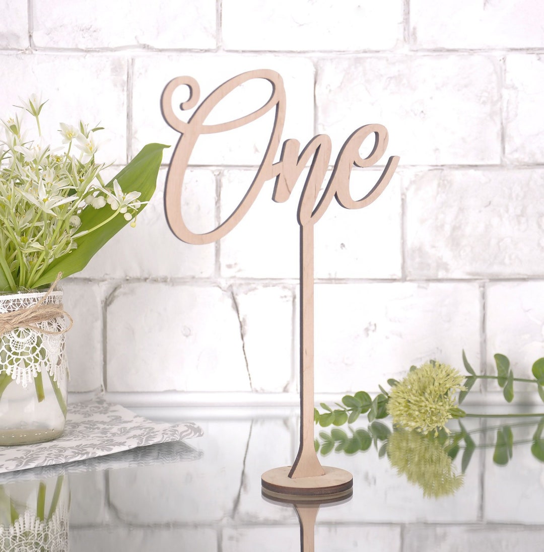 Wedding Table Numbers. Wood Wedding Table Numbers. - Etsy