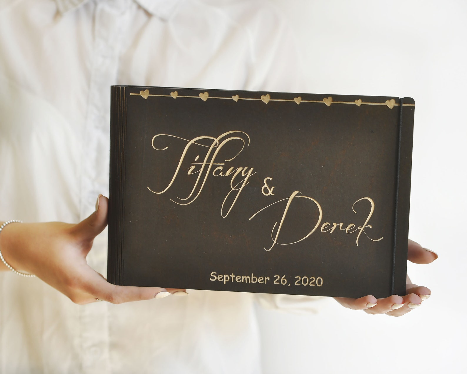 Wedding Photo Album With Names and Wedding Date | Etsy