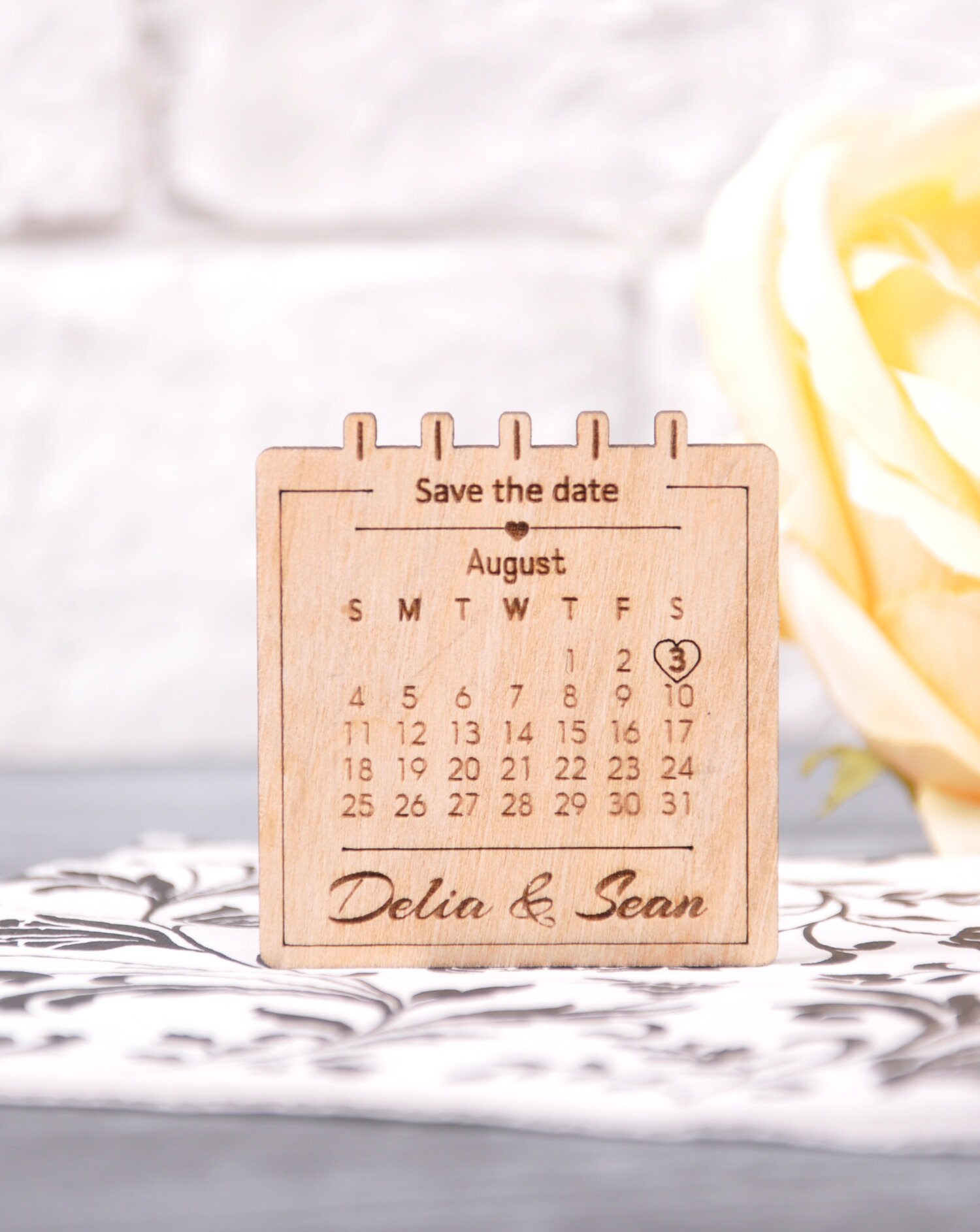 Save the Date Calendar Save the Date Rustic Save the Date | Etsy