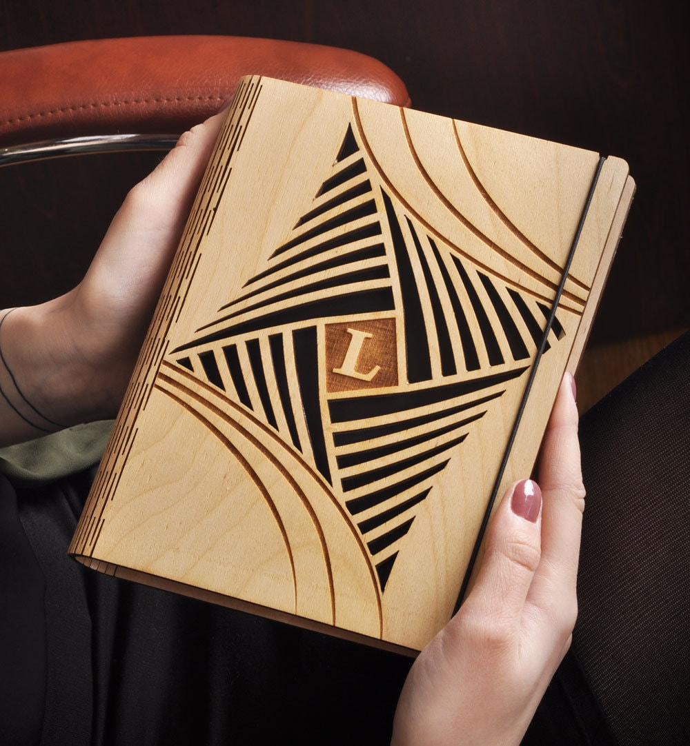 Wooden Notebook. Travel Journal. Wood Notebook. Dream Journal. Engraved ...