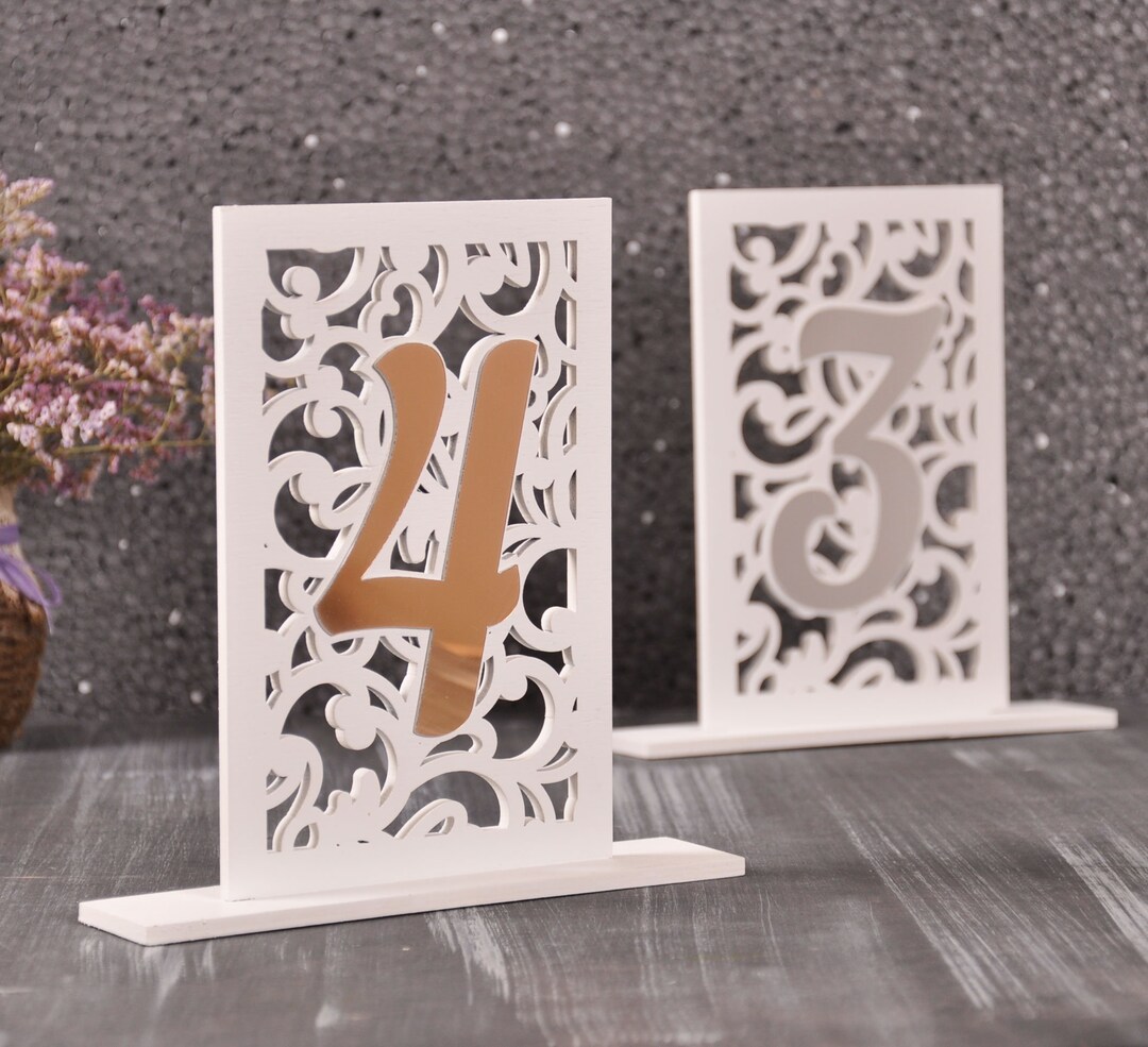 Silver Table Numbers. Gold Table Numbers. Restaurant Table Numbers - Etsy