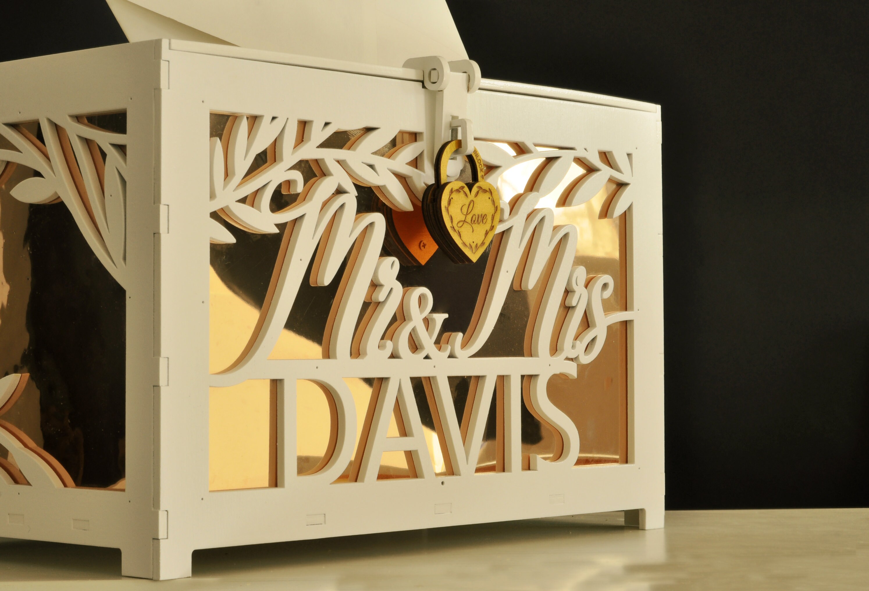 Elegant Wedding Card Box. White Wedding Card Box - Etsy