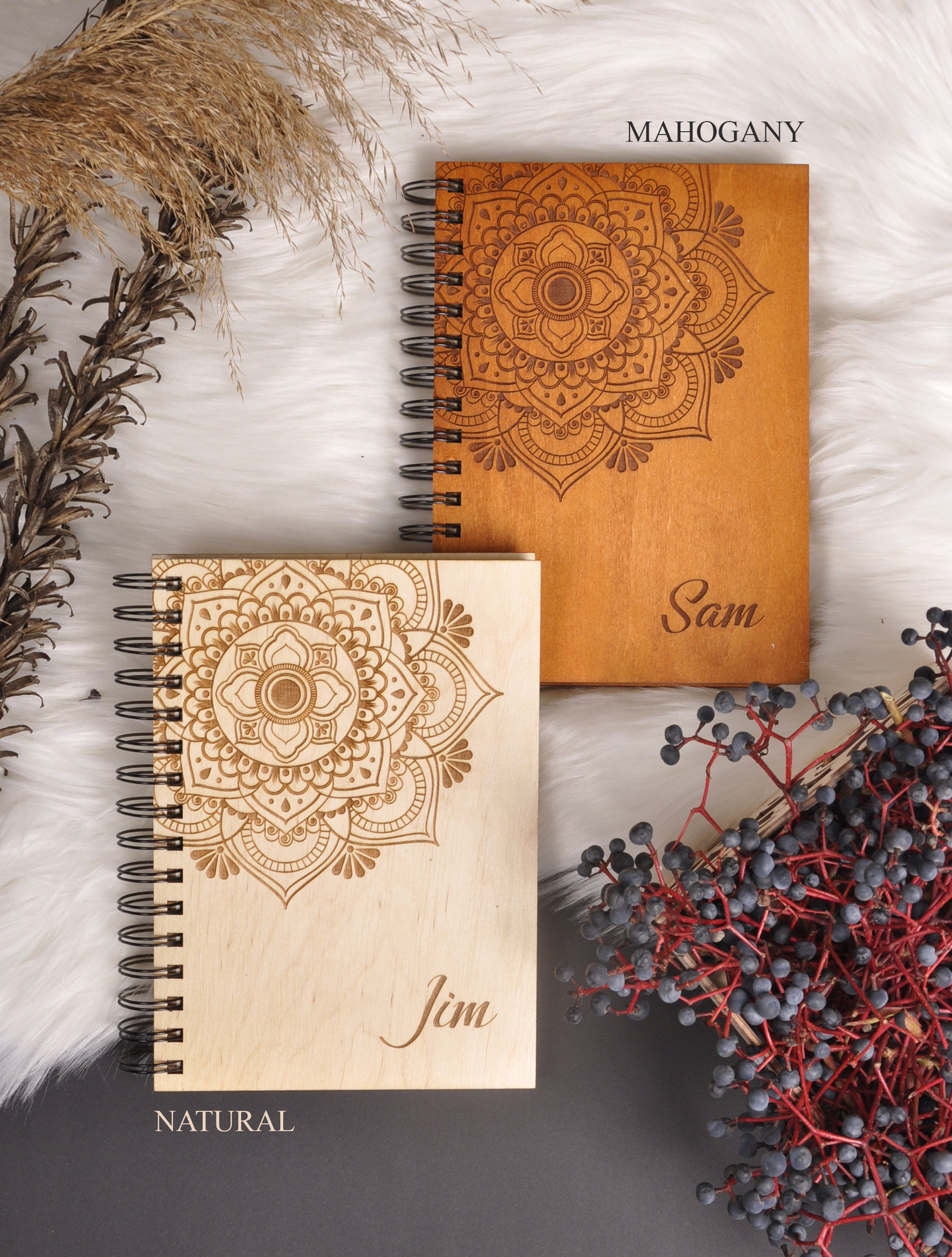 Wooden Notebook Wood Notebook Personalized Notebook | Etsy