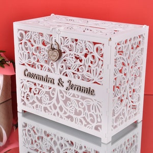 Wedding Card Box With Slot. Card Box for Wedding. Wedding Post Box. - Etsy