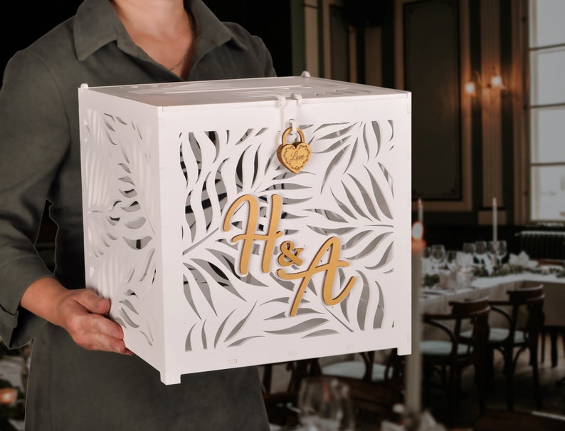 Wedding Card Box With Slot. Wedding Envelope Box. - Etsy