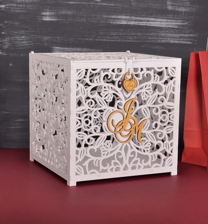 Wedding Card Box With Slot. Card Box for Wedding. Wedding Post - Etsy