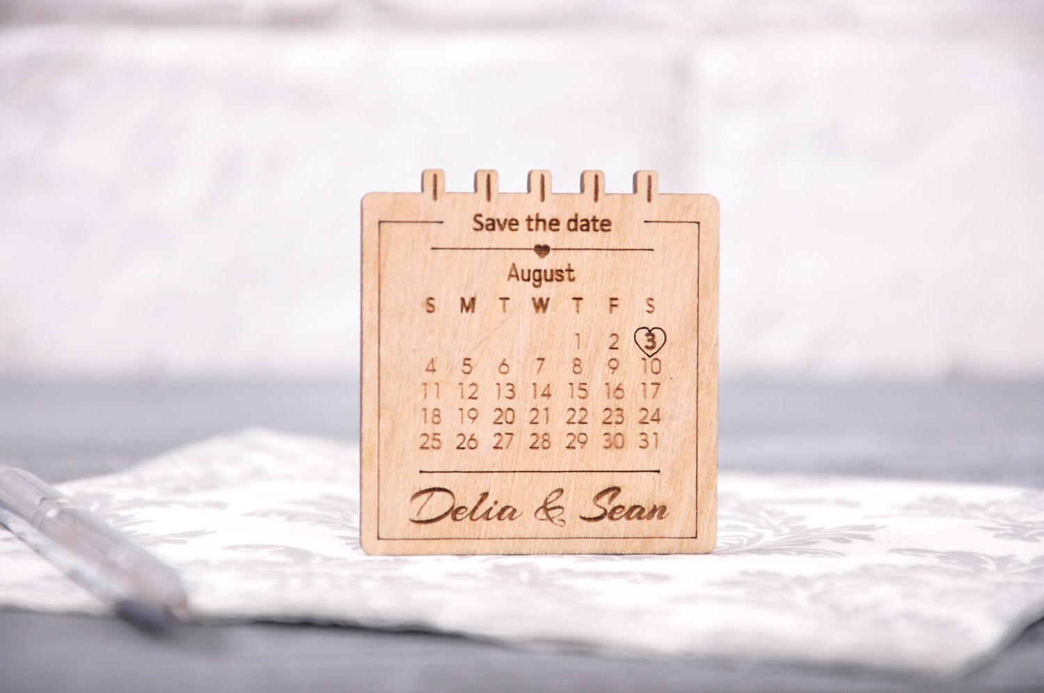 Save the Date Calendar Save the Date Rustic Save the Date | Etsy