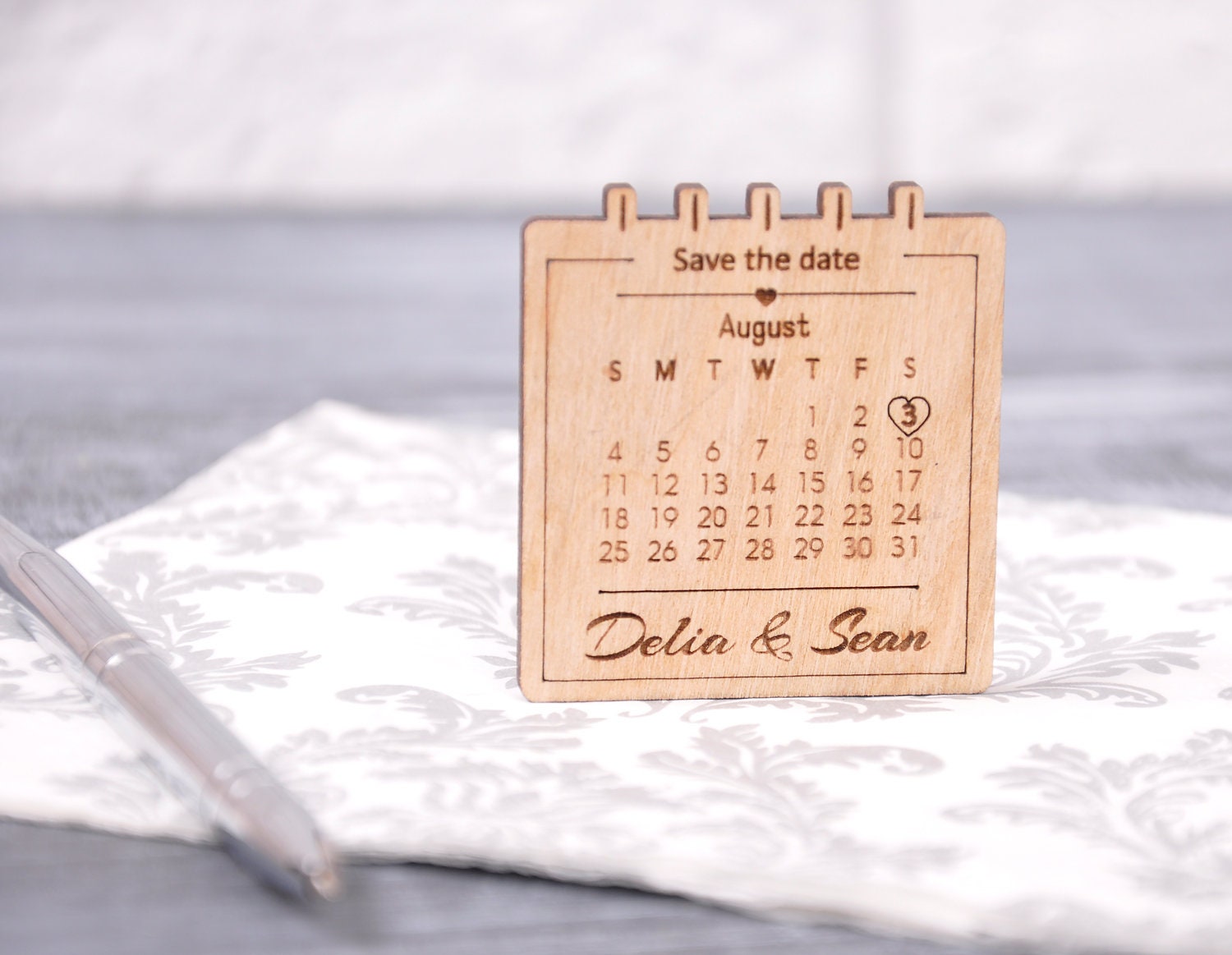 Save the Date Calendar Save the Date Rustic Save the Date | Etsy