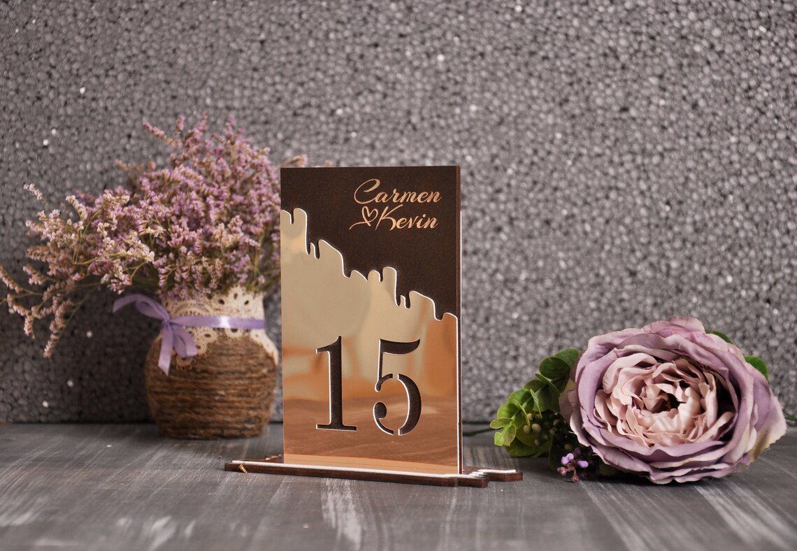 Silver Table Numbers. Gold Table Numbers. Restaurant Table Numbers - Etsy