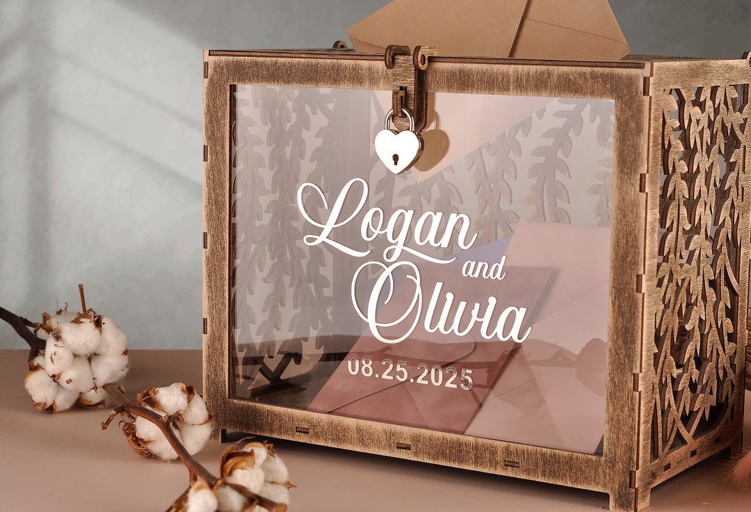 Rustic Wedding Card Box, Large Wedding Card Boxes, Wedding Cards Box - Etsy