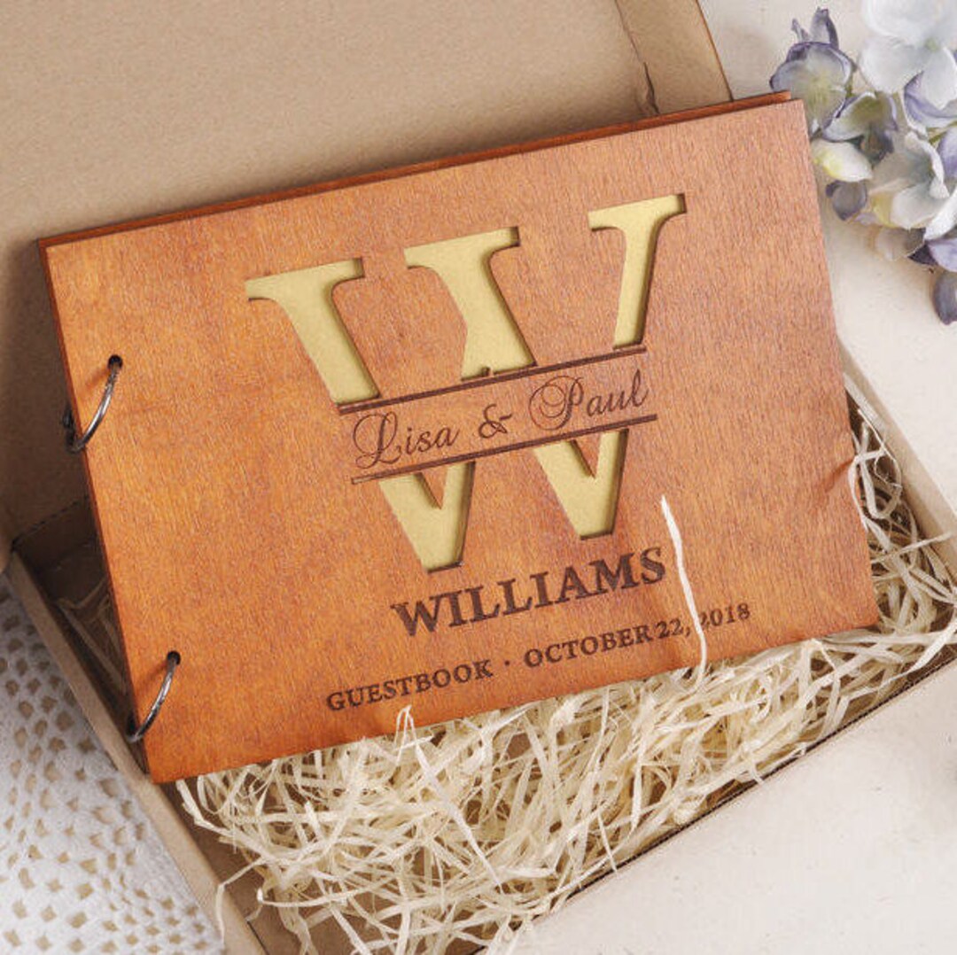 Guest Book Wedding Guest Book Wooden Guest Book Rustic Guest Book ...