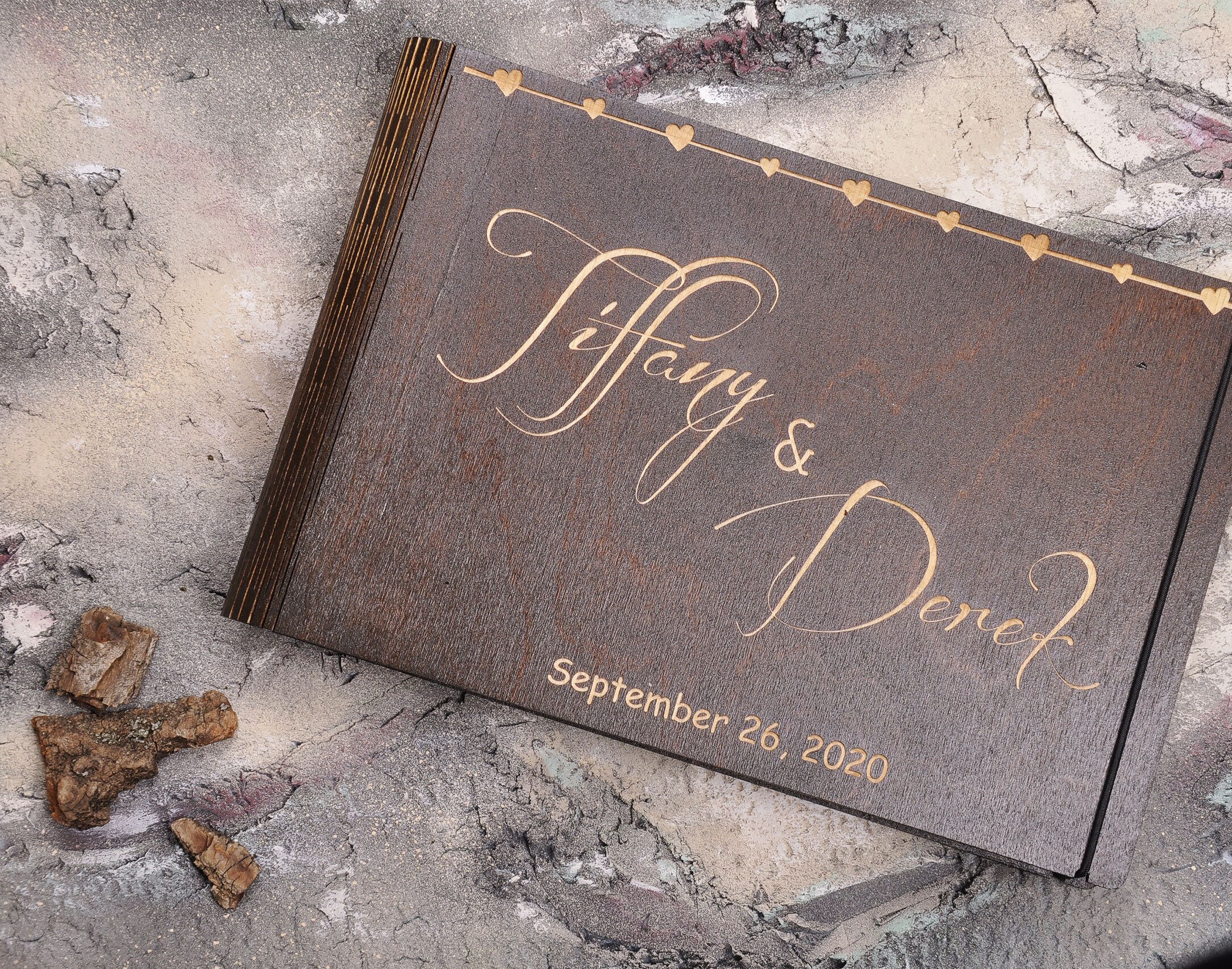 Wedding Photo Album With Names and Wedding Date | Etsy