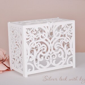 Wedding Card Box With Slot and Lock - Etsy